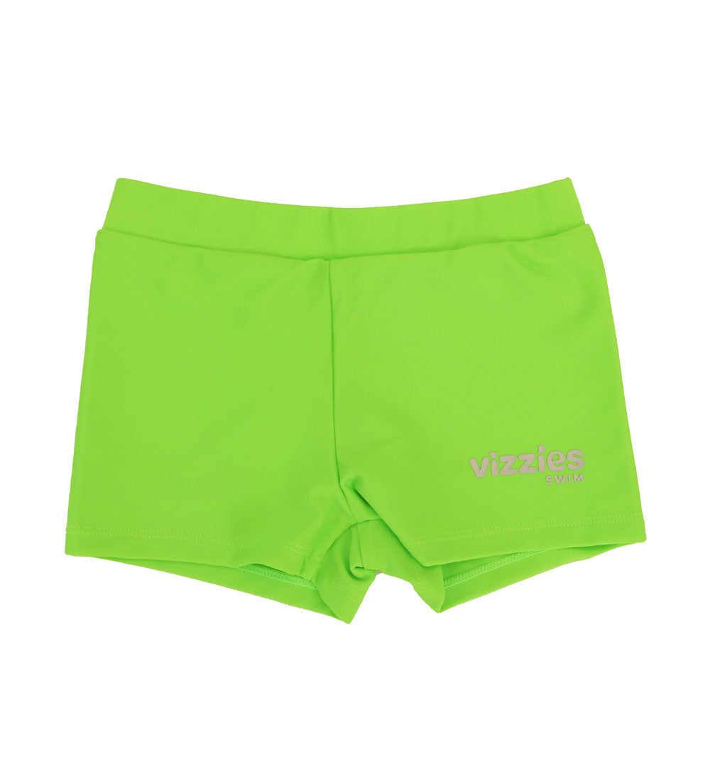 Kids Swim Shorts - Green Glow – Vizzies Swim